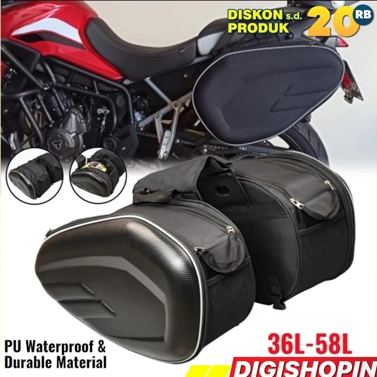 Jual Box Touring Tas Motor Touring Tanpa Bracket Motor Side Saddle Bag ...
