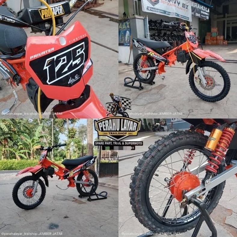 Jual Frame Rangka Trail Bebek RBT Grasstrack Modif Pnp Mesin Bebek ...