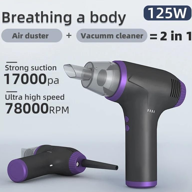 Jual Wind Air Duster 2 In 1 Vacuum Cleaner Handheld Dust Blower ...