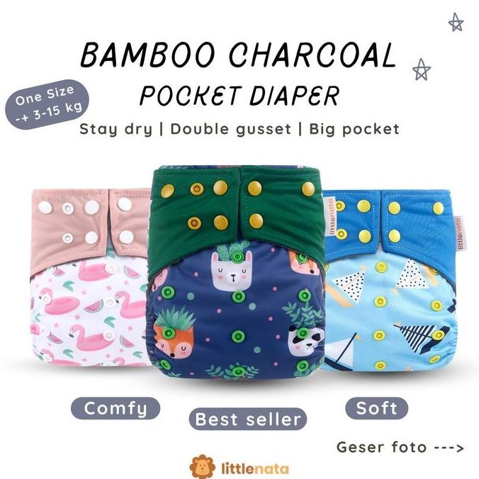Jual Produk Terbaru Clodi Pattern Popok Kain Bamboo Charcoal Double ...
