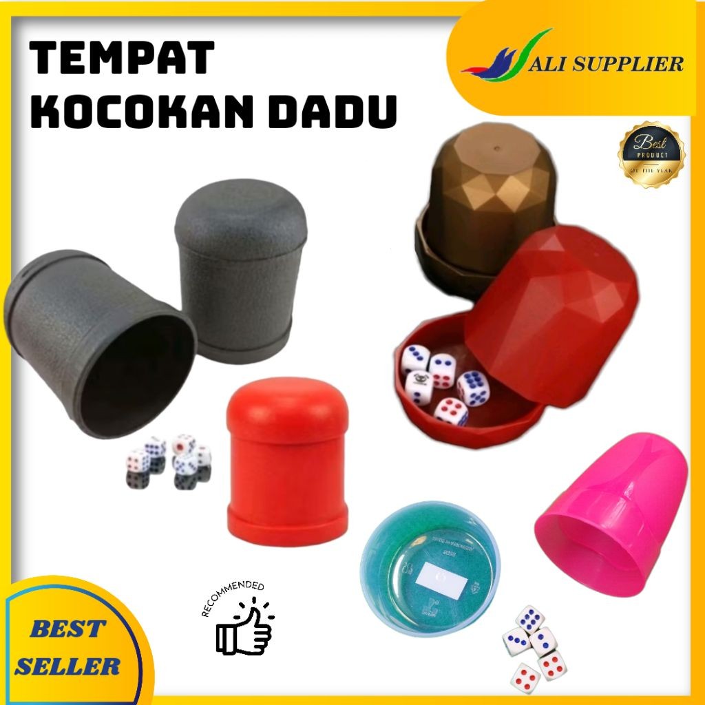 Jual KOCOKAN DADU / PENGOCOK DADU / TEMPAT DADU / DICE SHAKER / GELAS DADU / SHAKER DADU ...