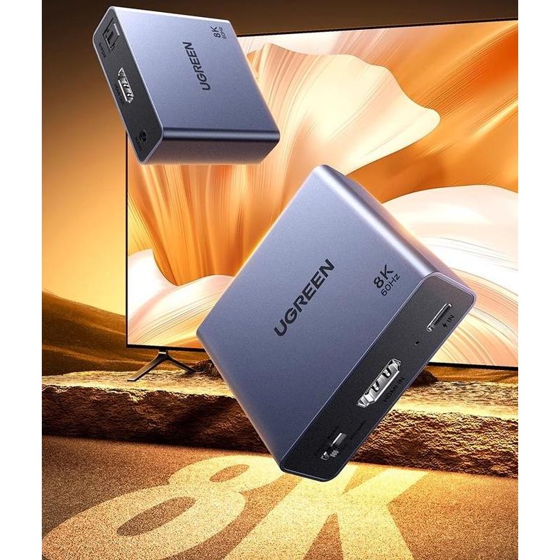 Jual ready Ugreen HDMI Audio Splitter Separator 8K/60Hz ultra high ...