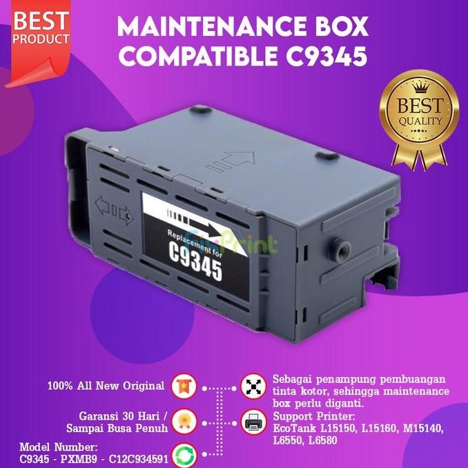 Jual Epson C9345 Maintenance Box Printer Ecotank L15150 L15160 M15140 New Stok | Shopee Indonesia