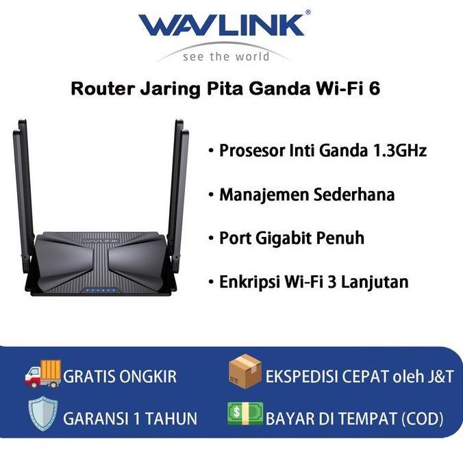 Jual Wavlink Wi-Fi 6 Ax3000 Dual Band Mesh Router, Router Gigabit ...