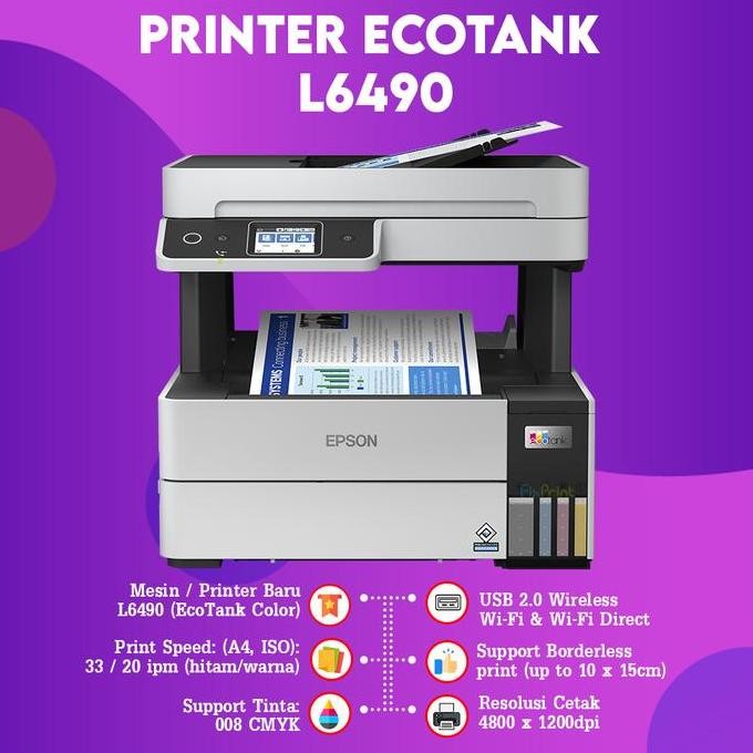 Jual Printer Epson L6270 L 6270 Wi-Fi Duplex All-In-One Adf Pengganti ...