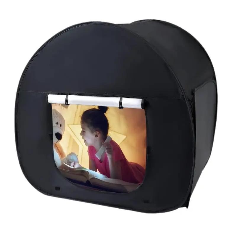 Jual Kids Sensory Tent Black Kids Tent Calming Easy Setup Room Play Hut ...