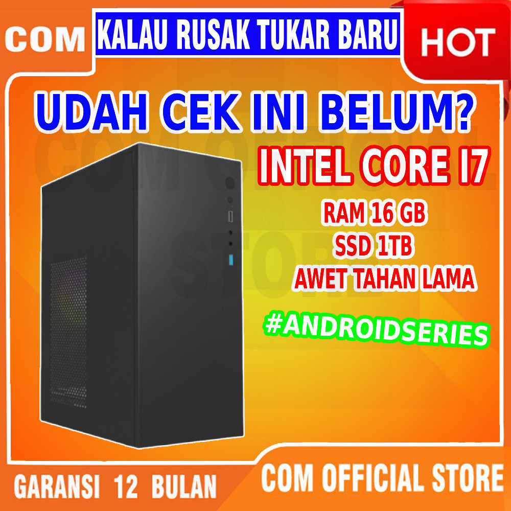 Jual CPU KOMPUTER PC COMPUTER RAKITAN CORE I7 RAM 16 GB SSD 1 TB GA PAKE MAHAL YUK LANGSUNG DI ...