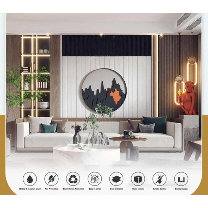 Jual ready Wood Panel WPC / Wall Panel PVC / Kisi Kisi Kayu / Dinding ...