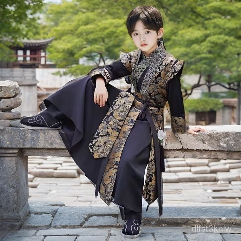 Jual Hanfu Boys Thin Style Ancient Chinese Costume cos Chivalrous Style ...