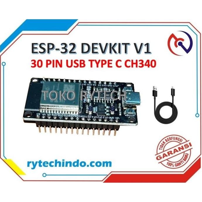 Jual ready !!! ESP32 ESP-32 USB TYPE C DUAL CORE WIFI USB C CH340C DOIT DEVKIT V1 | Shopee Indonesia