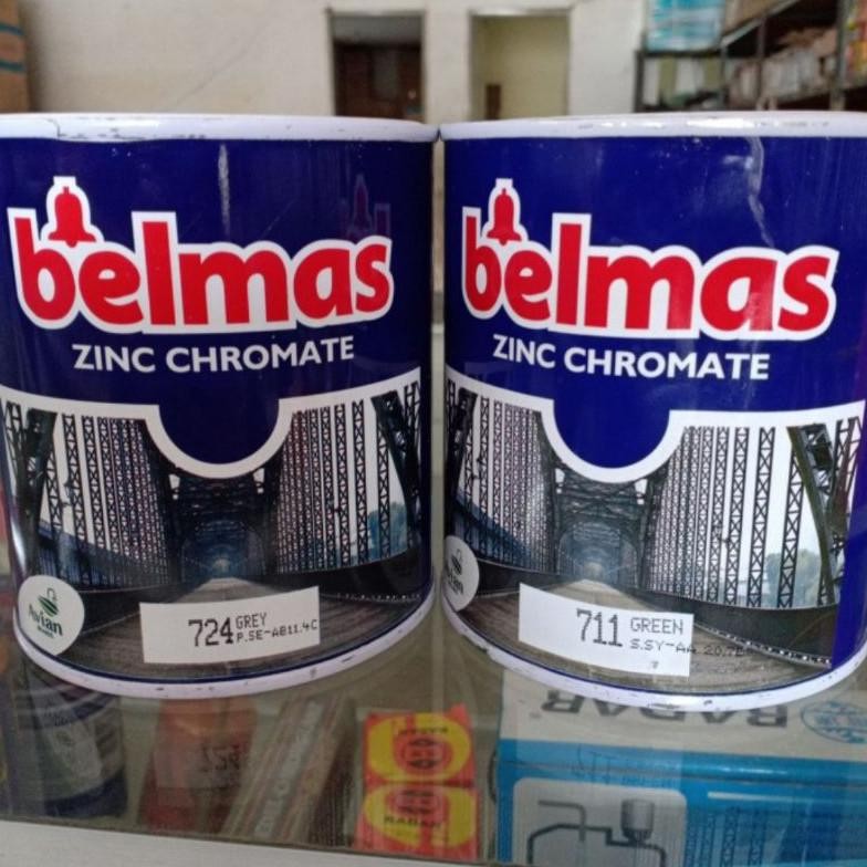 Jual Cat Meni Besi Belmas Zinc Chromate 1KG SV9 | Shopee Indonesia