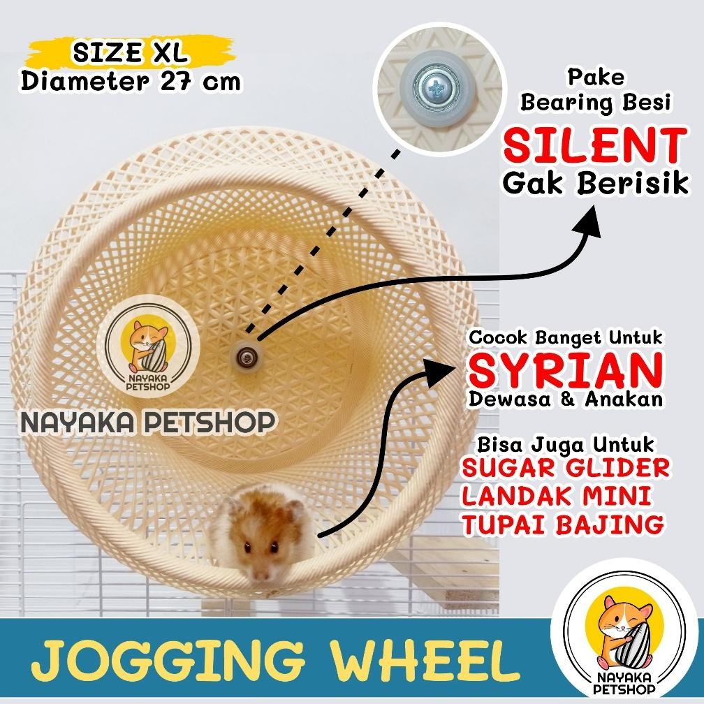 Jual Jogging Wheel Syrian 27 cm Size XL Ekstra Jumbo Kincir Hamster ...