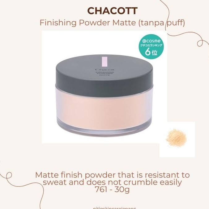 Jual BEBAS ONGKIR - chacott cosmetics Finishing Powder Matte GLOW MOIST ...