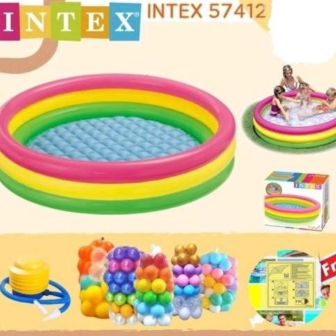 Jual TERMURAH - Kolam Renang Anak Dan Bayi Intex 57412 Satu Set Kolam ...