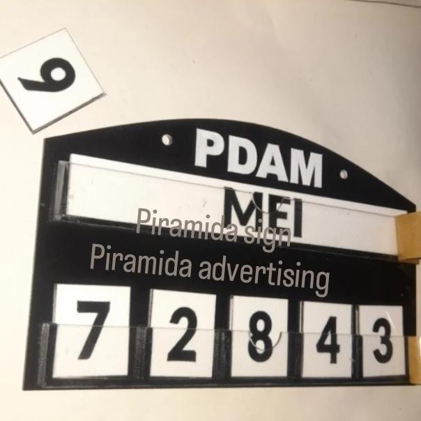 Jual Papan angka PDAM PLN 20x10 dengan angka | Shopee Indonesia
