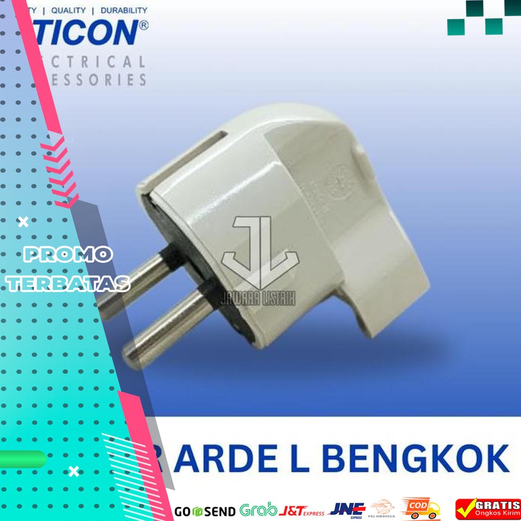 Jual UTICON STEKER ARDE L BENGKOK S 30 10A 250V ANTI PANAS | Shopee ...