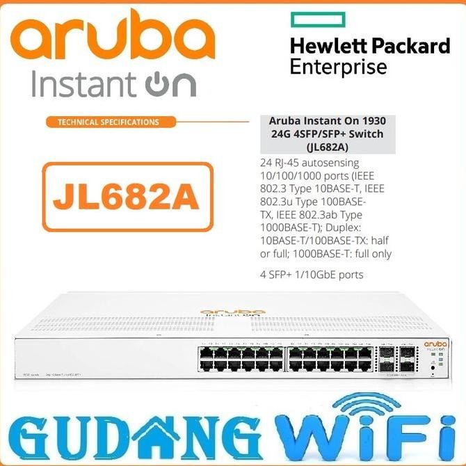 Jual Aruba Instant On 1930 24G 4Sfp/Sfp+ Switch Jl682A New Stok ...