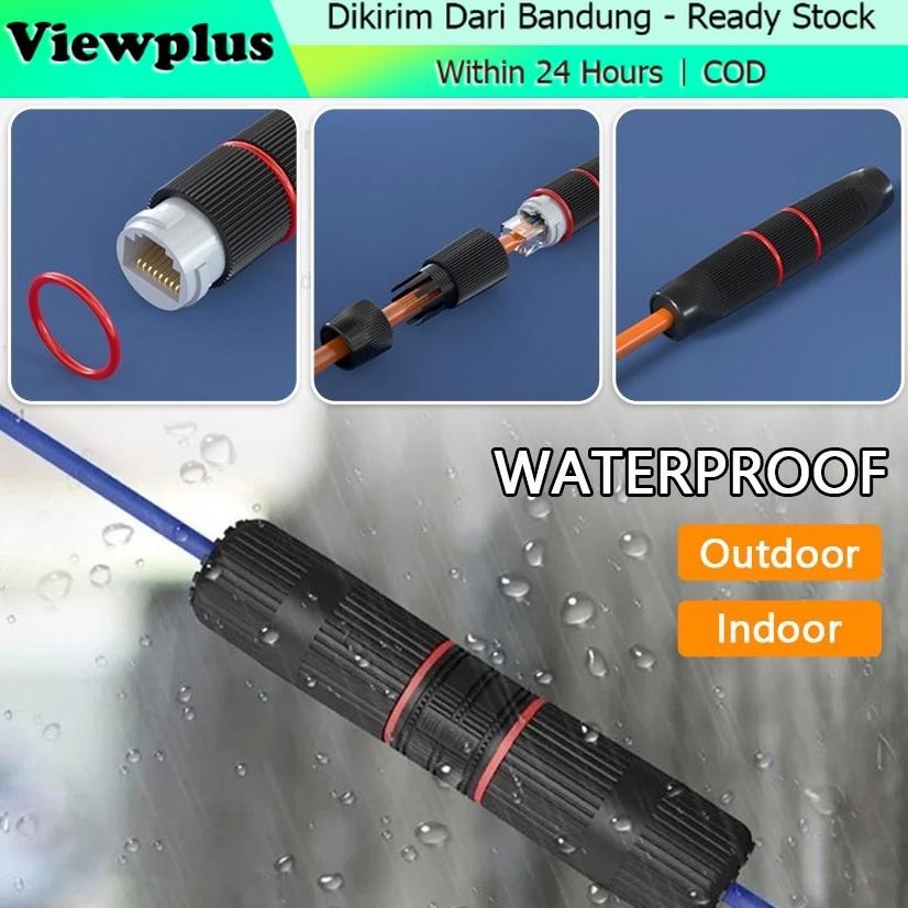 Jual Barel RJ45 Waterproof Outdoor / RJ45 Barrel Coupler Female To ...