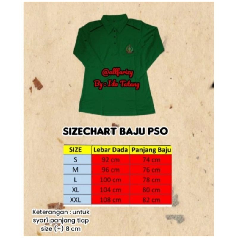 Jual Dapatkan Seragam Pso Terbaru Sesuai Mupus Terbaru Persit Ujk ...