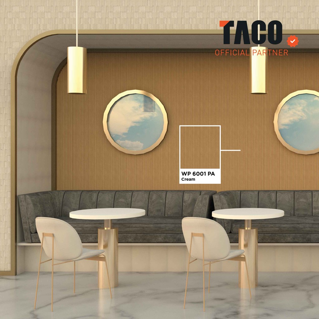 Jual TACO WPC Deco Panel Small Waves – TV 6001 PA Woodgrain Cream ...