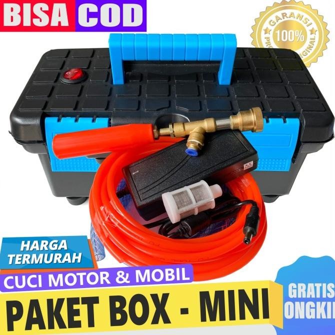 Jual Paket Set Alat Mesin Pompa Box Mini Steam Cuci Motor Mobil AC ...