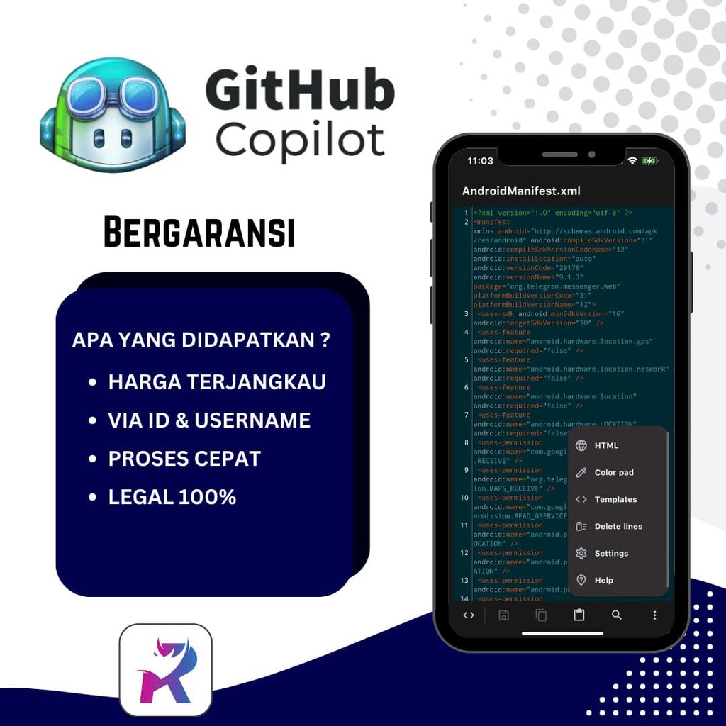 Jual Github Copilot 1 Tahun Private - Ai Programming Assistant | Shopee Indonesia