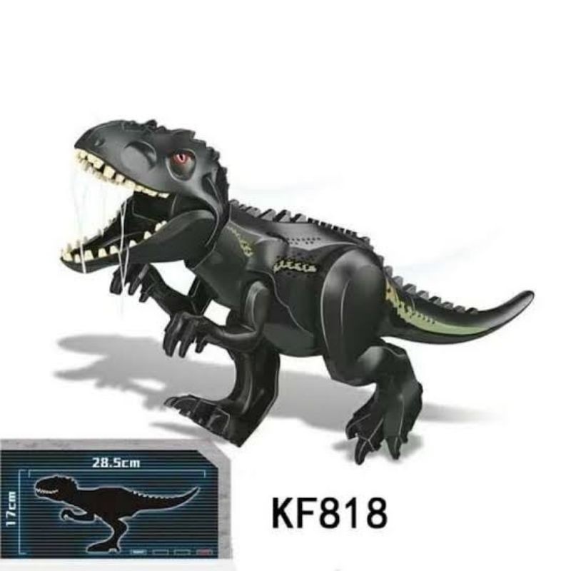 Jual KF818 INDOMINUS REX INDORAPTOR DINOSAURUS MAINAN BRICK BLOCK BALOK DIY MINIATUR | Shopee ...