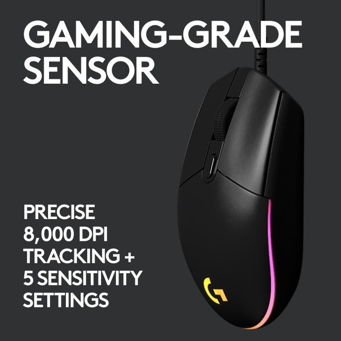 Jual Logitech G203 Mouse Gaming Wired RGB Lightsync with Macro [FS ...