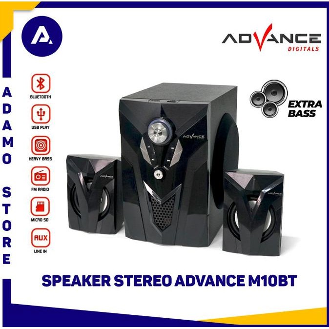 Jual SPEAKER ADVANCE M10BT BLUETOOTH PORTABLE AKTIF USB SUBWOOFER BASS ORIGINAL DAN TERPERCAYA ...