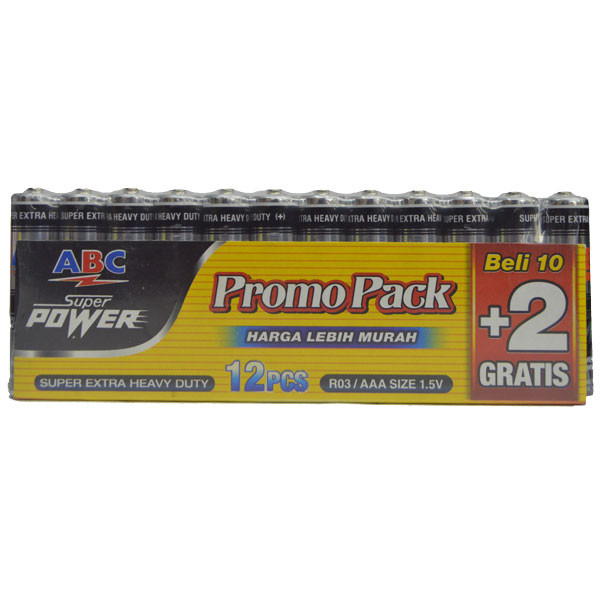 Jual ABC SUPER POWER AAA 12 TRAY PACK | Shopee Indonesia