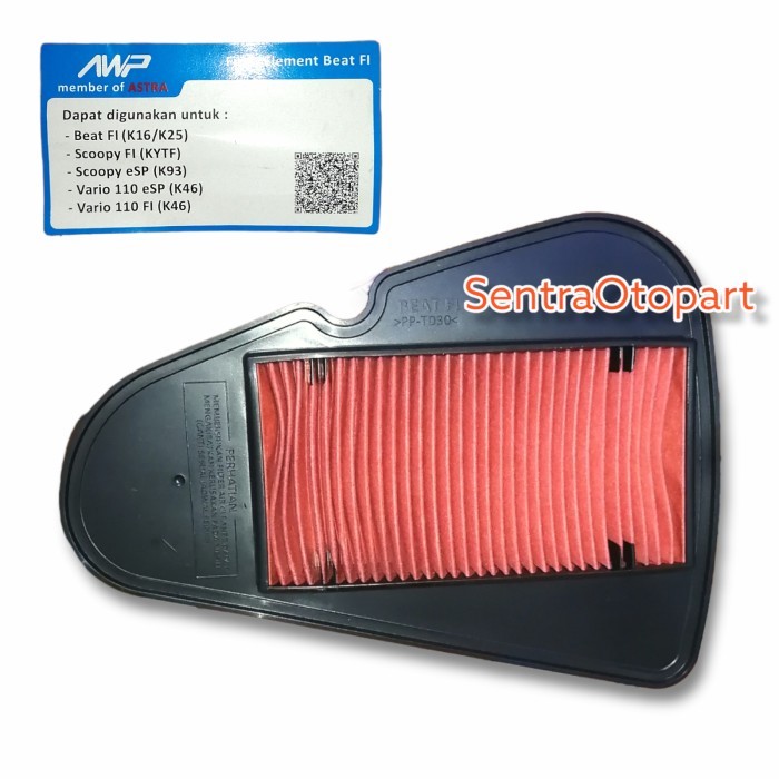 Jual Busa Filter Udara Beat Scoopy Vario 110 Led Injeksi Fi Original ...