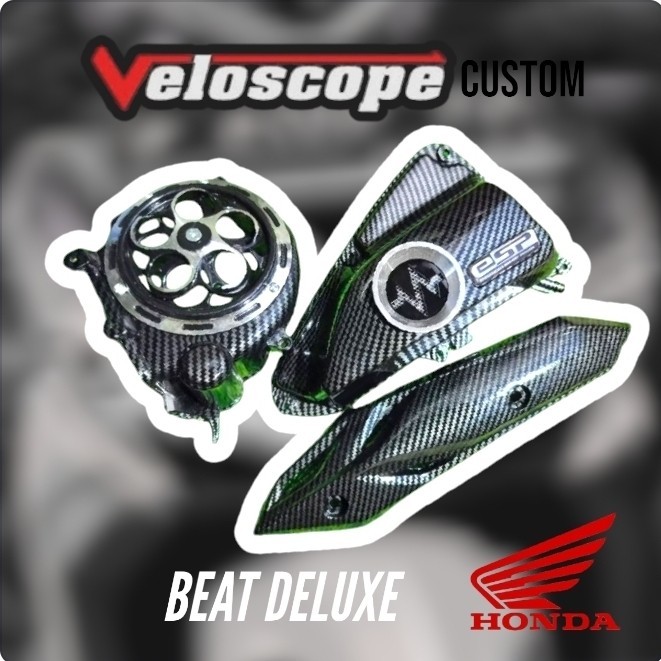 Jual PAKETAN CARBON CELUP VELOSCOPE SET SPINER HONDA BEAT DELUXE NEW ...