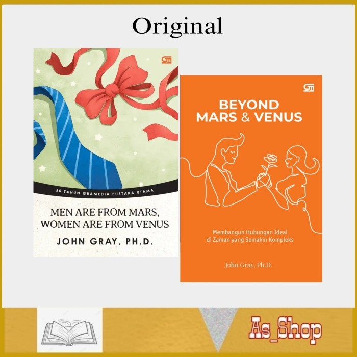 Jual PAKET 2 BUKU MEN ARE FROM MARS & BEYOND MARS AND VENUS JOHN GRAY | Shopee Indonesia