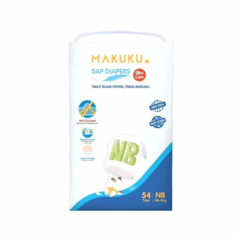 Jual MAKUKU SAP DIAPERS SLIM CARE PANTS NB54 - RAJA SUSU | Shopee Indonesia
