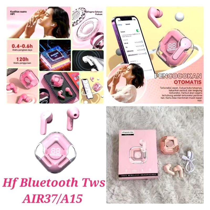 Jual TWS Ultrapods AIR 37 Earbus / Ultrapods Max Air37 Bluetooth ...