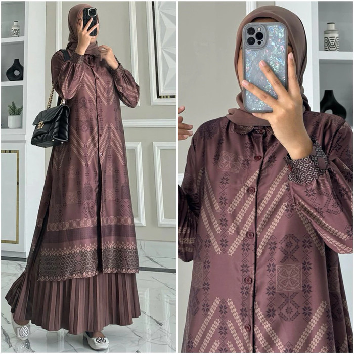 Jual ATASAN WANITA Baju Atasan Wanita Muslim Terbaru Tunik Kerja Kantor ...