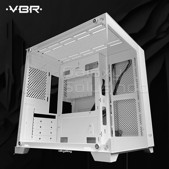 Jual VBR Z-2 Dual Chamber Tempered Glass M-ATX Gaming Case - Z2 Black ...