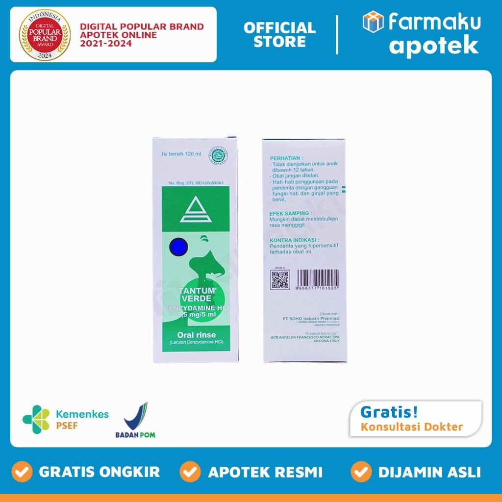 Jual Tantum Verde Oral Solution 120 ml - BIN | Shopee Indonesia