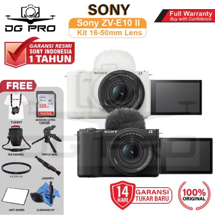 Jual Sony Zv-E10 Ii Kit 16-50Mm Mirrorless Camera Sony Zve10 Zve 10 ...