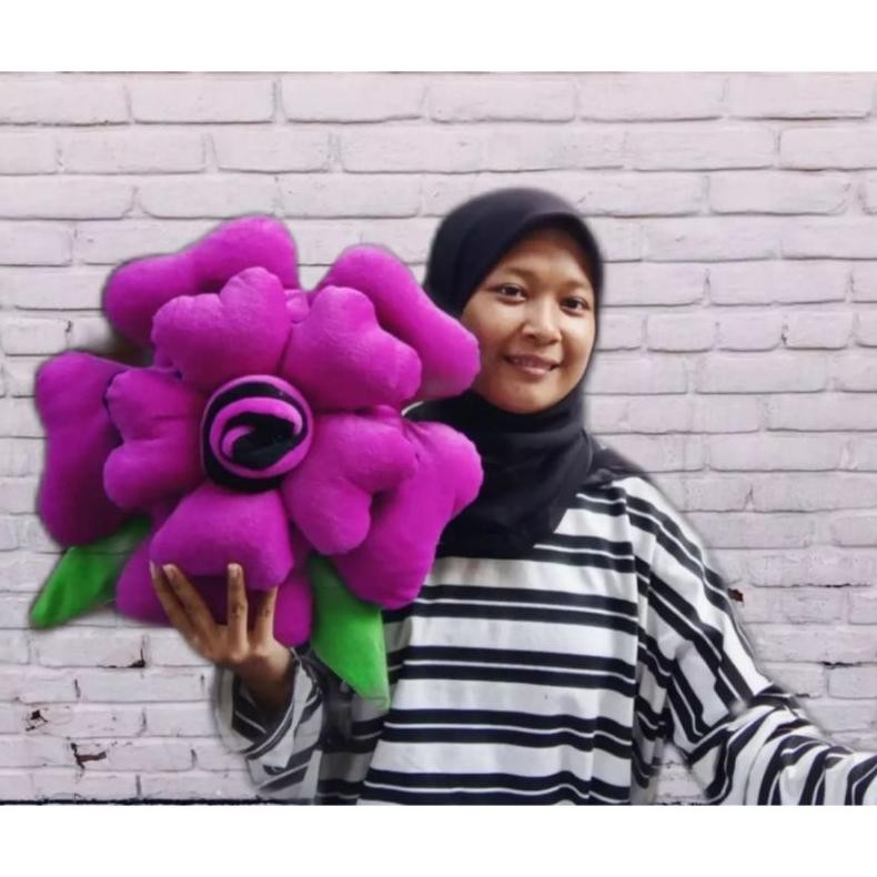 Jual Bantal Bunga Mawar Sni Diameter 40Cm Warna Warni Limited Edition ...