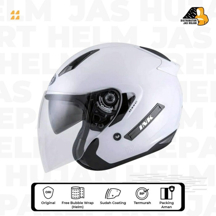 Jual Helm Ink Metro Solid (Double Visor) | Shopee Indonesia
