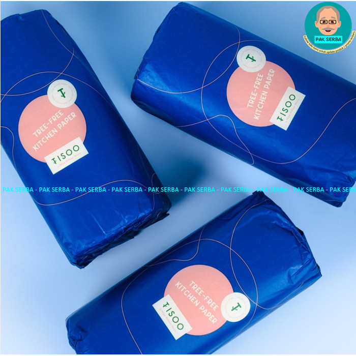 Jual Tisoo Kitchen Paper Bamboo Tissue / Tisu Dapur Bambu (1 Set 3 Pack ...