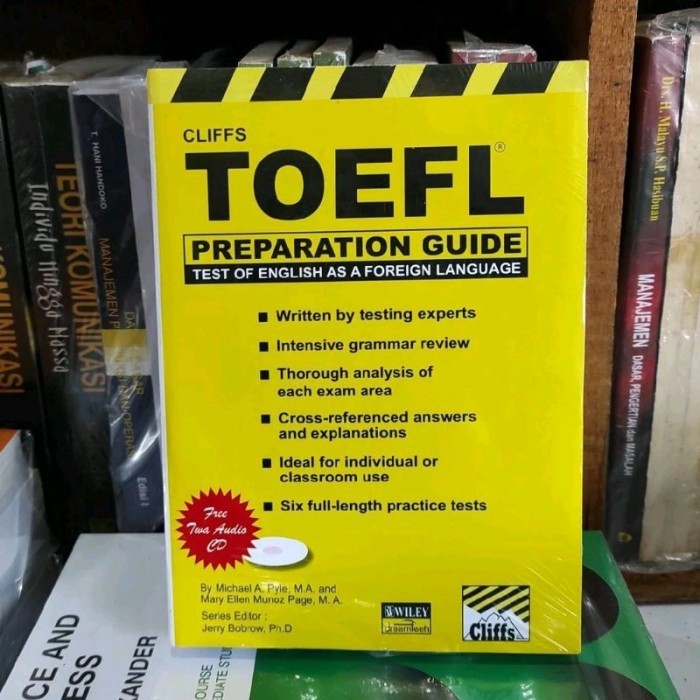 Jual BUKU BELAJAR CLIFFS TOEFL PREPARATION GUIDE BUKU PERSIAPAN TES ...