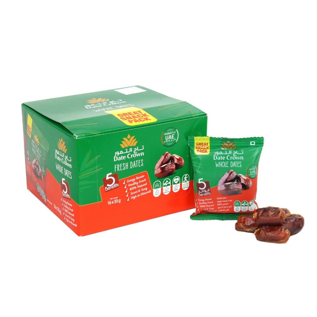 Jual tin- kurma date crown whole dates great snack pack - 1 box ...