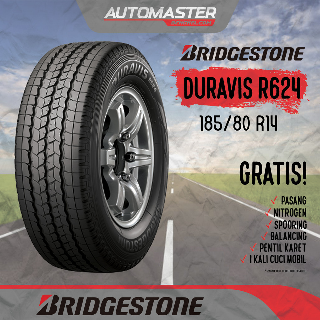 Jual Ban Mobil Hilux L300 Bridgestone Duravis 185 /R13 8R R624 | Shopee ...