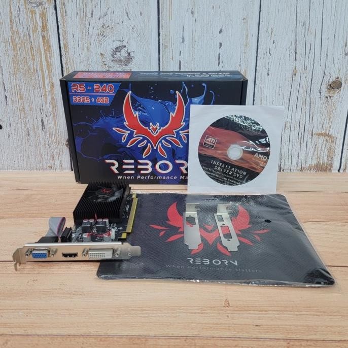 Jual BARU VGA AMD-R5 240 4GB DDR5 RADEON GRAPHICS INCLUD PANEL CESSING ...