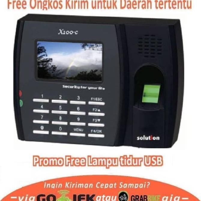 Jual Promo Solution X100C Mesin Absensi Sidik Jari Acces Control ...