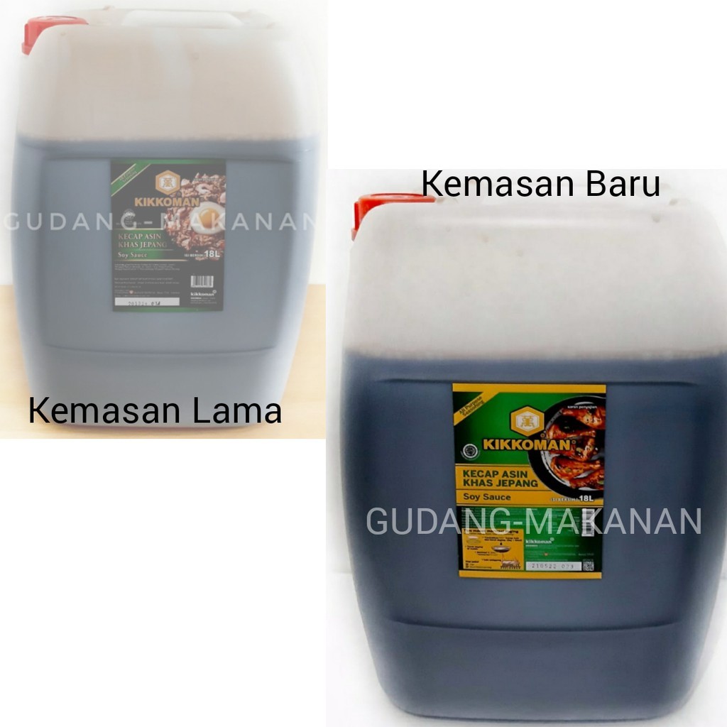Jual KIKKOMAN HALAL kecap asin jepang jerigen 18 L | Shopee Indonesia