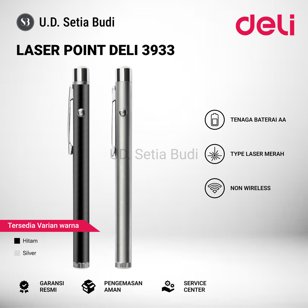 Jual Deli Laser Pointer 3933 Presentasi Deli 3933 Sinar Merah Jarak 30 ...