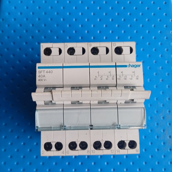 Jual Hager Cos Sft 440 Change Over Swict 4Pole 40A Hager Cos Pln Genset ...